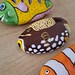 Handmade Fish Stone Painting, Home Decor, Balcony Decor, Free Shipping ...