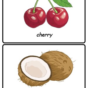 Printable Educational Flashcards for Kids, Vehicle, Fruit, Vegetable ...