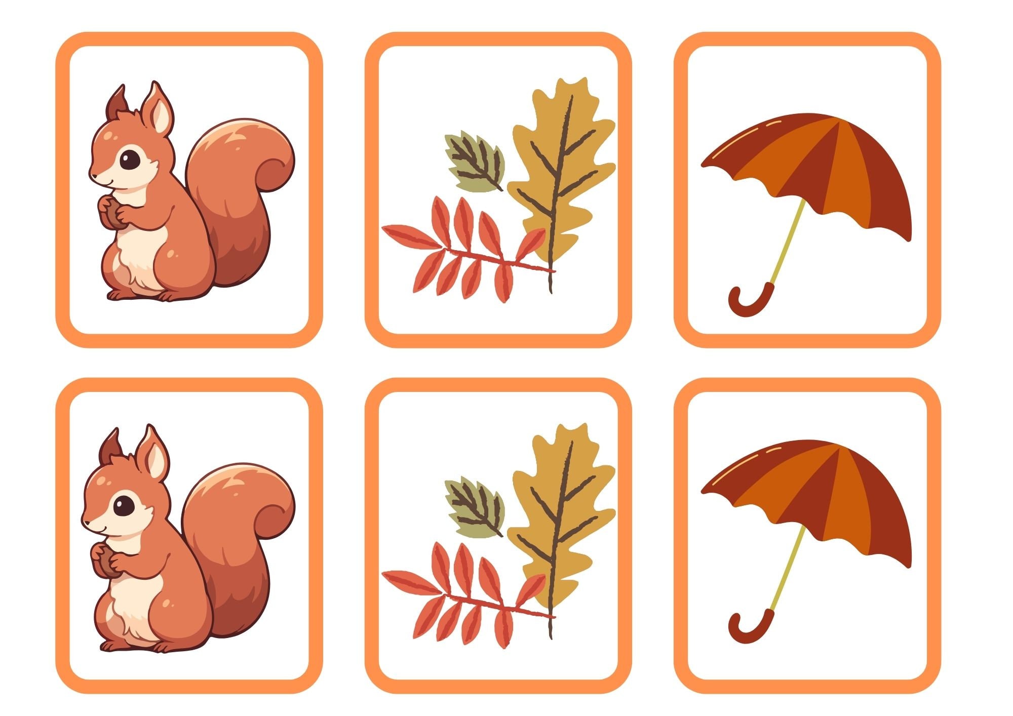 Printable Animals Memory Card Game for Kids - Etsy