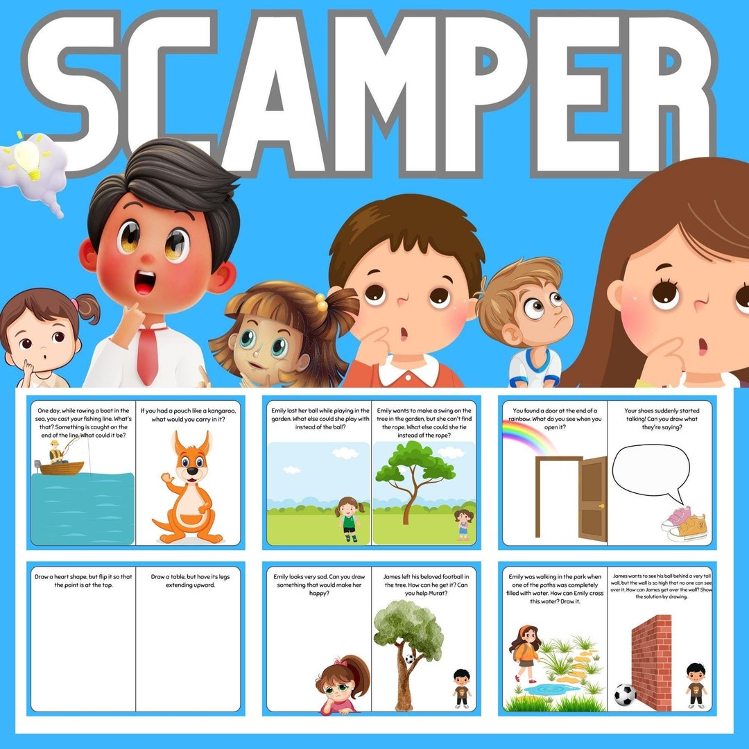 Creative Thinking Worksheets, SCAMPER, Problem Solving Activities ...