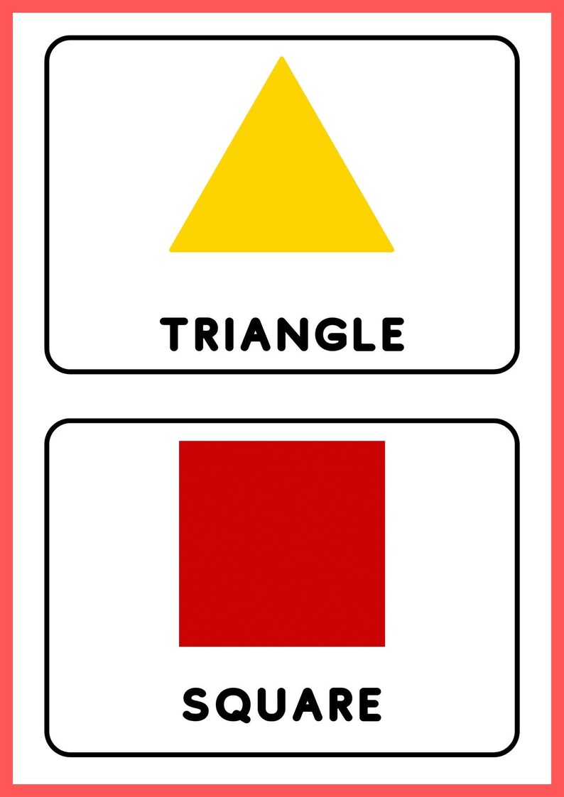 150 Flash Cards for Preschoolers, Color, Shape, Size, Time, Opposites ...