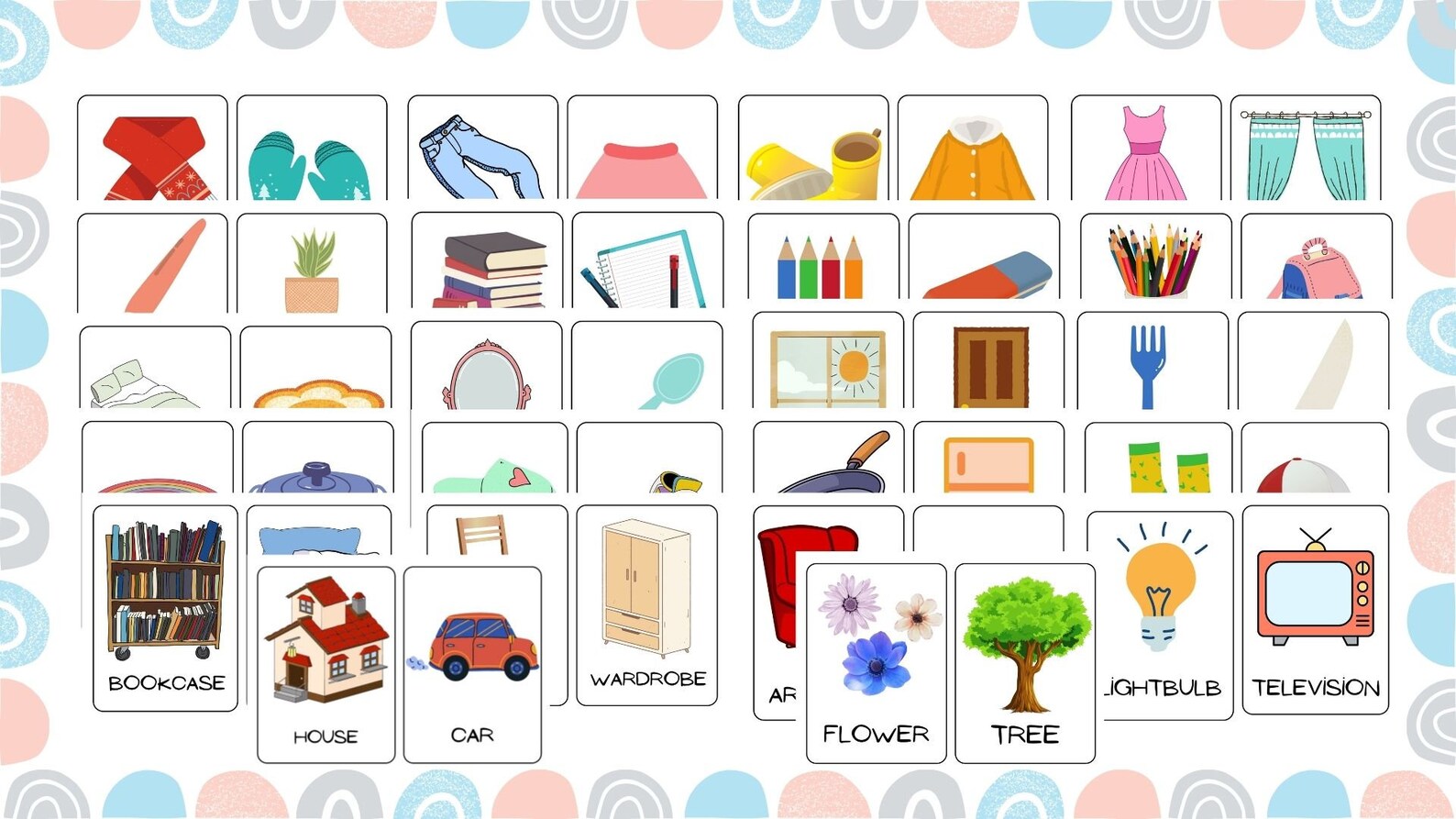 Printable Educational Flashcards for Kids, Vehicle, Fruit, Vegetable ...