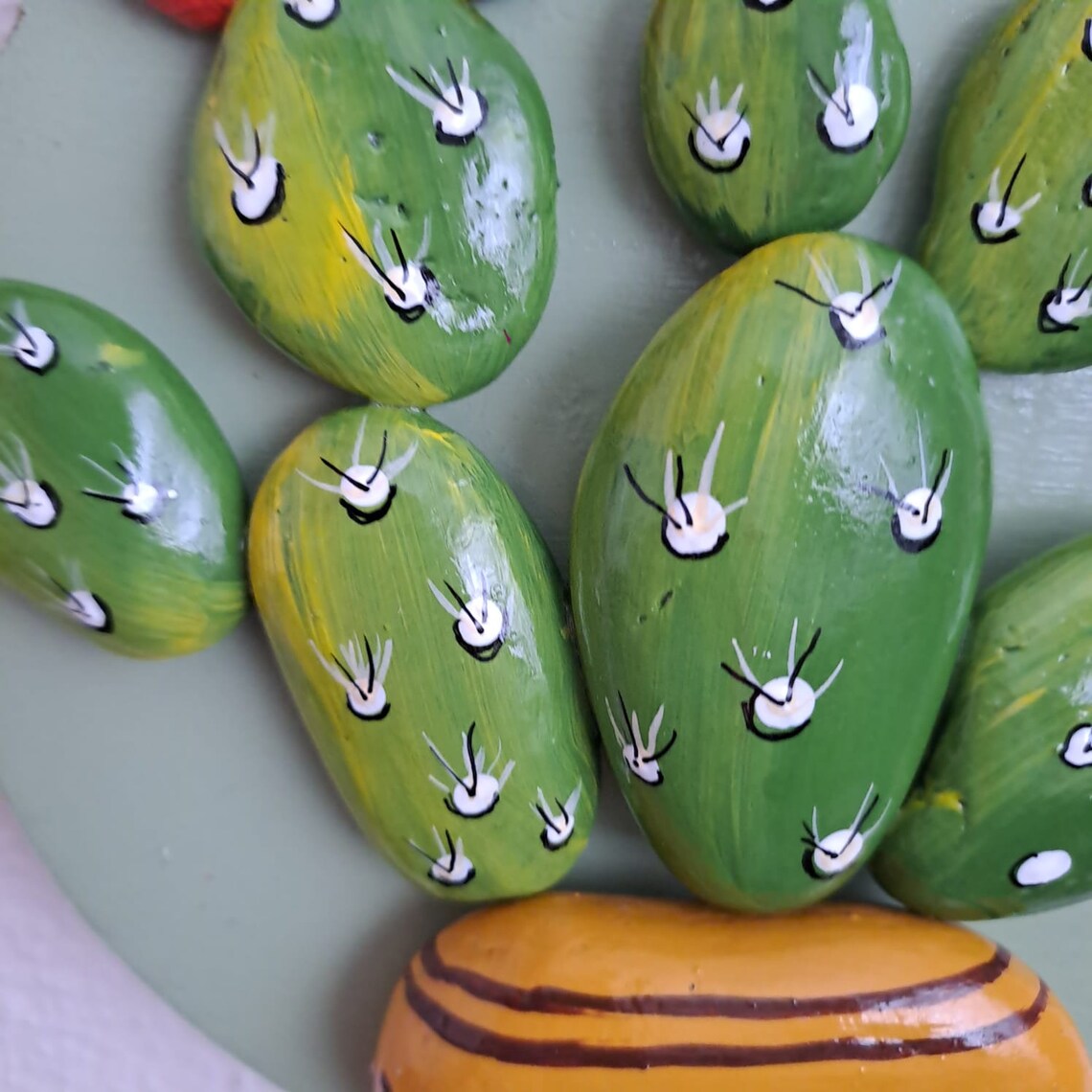 Handmade Log Painting, Stone Painting Art, Home Decoration, Gift for ...