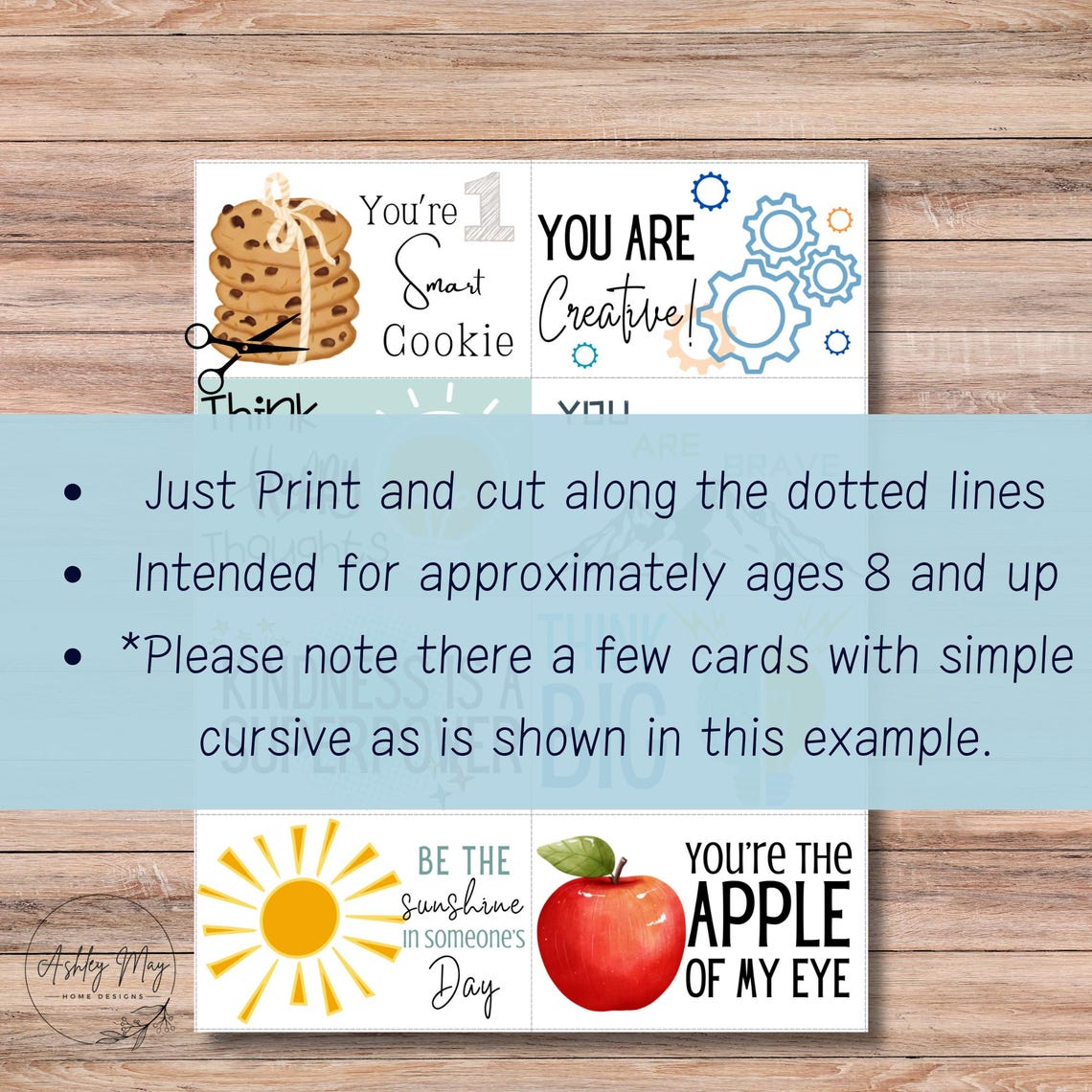 Kids Encouraging Lunch Box Notes, Printable Affirmations, Lunch Notes ...