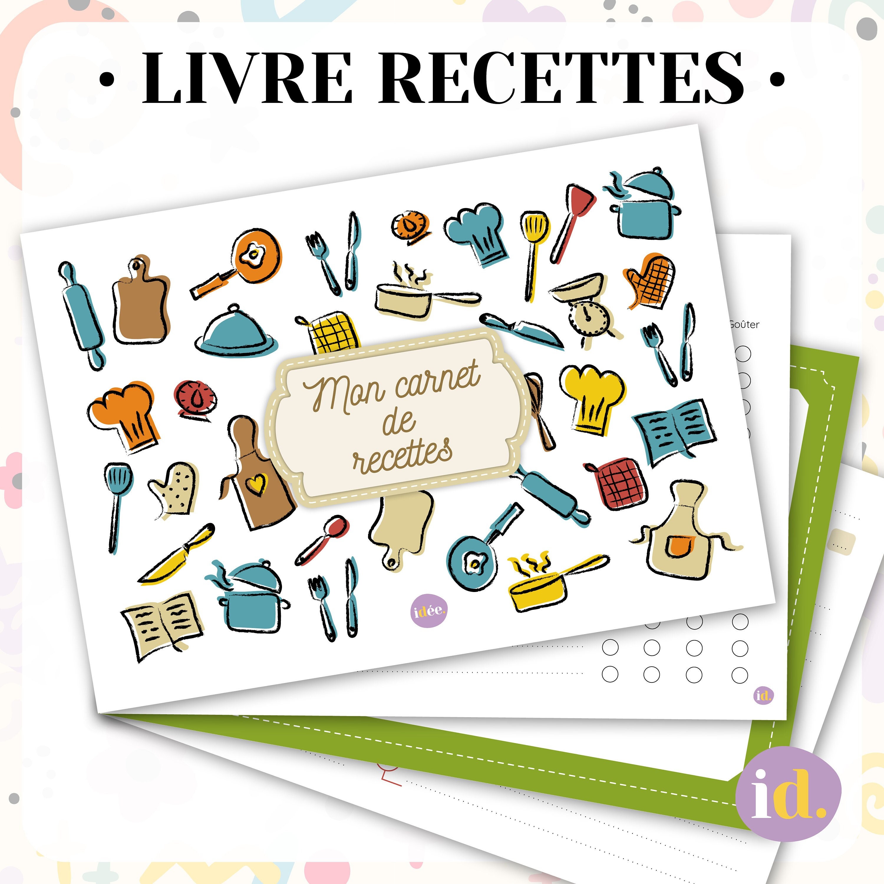 Children's Recipe Book to Print and Complete - Etsy