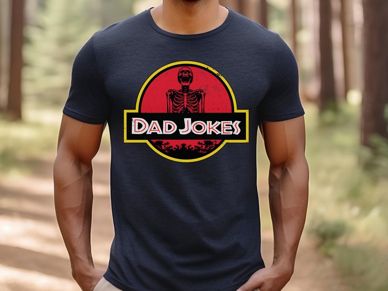 Jurassic Park Logo Remake 'dad Joke' Edition T-shirt | Gift for Dad ...