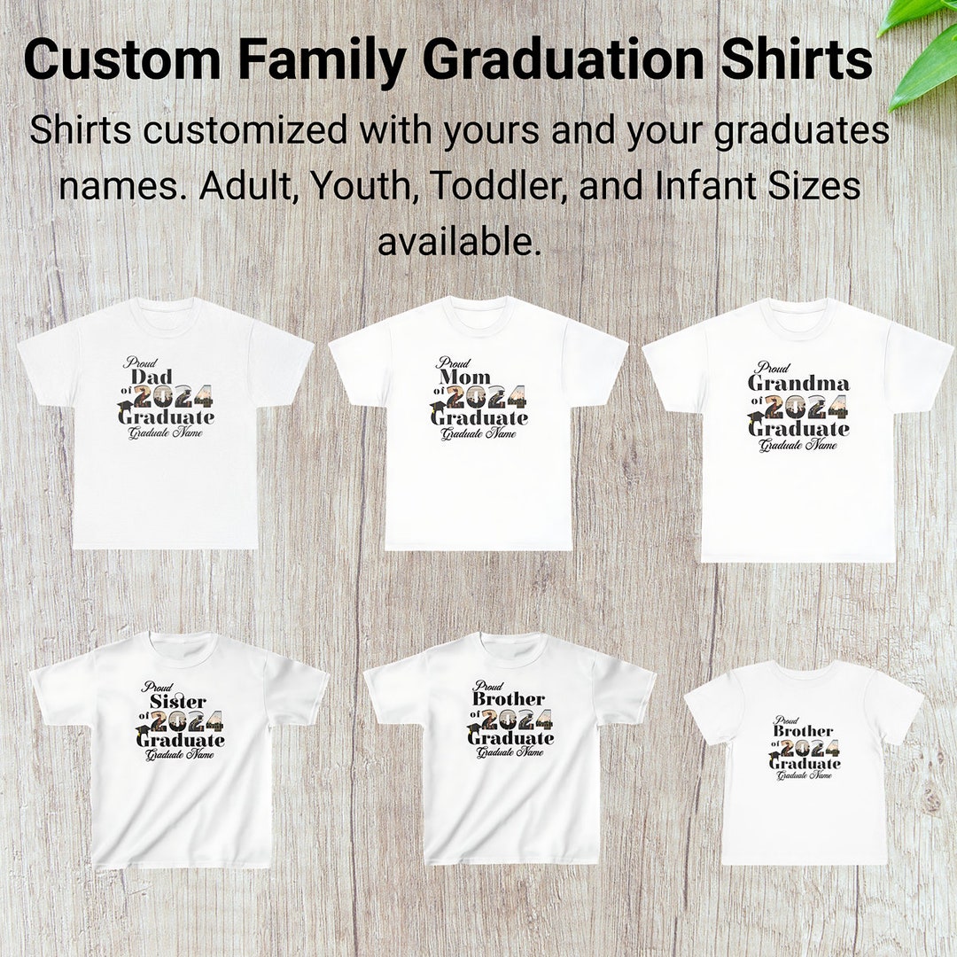 Personalized Family Graduation Shirts for 2024 Graduates, Proud Family ...