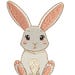 Easter Bun Bunny Rabbit Machine Embroidery File - Ideal for Kids ...
