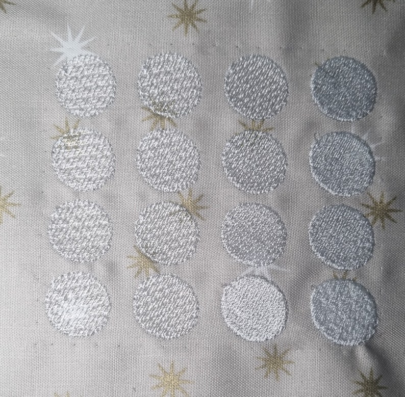 Machine Embroidery Density Testing Sampler for Embroidery Machine ...