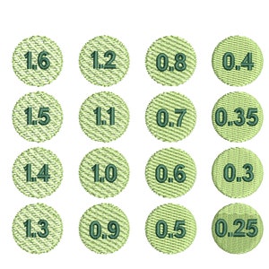Machine Embroidery Density Testing Sampler for Embroidery Machine ...