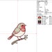 Charming Christmas Robin Folk Art Machine Embroidery File Ideal for ...