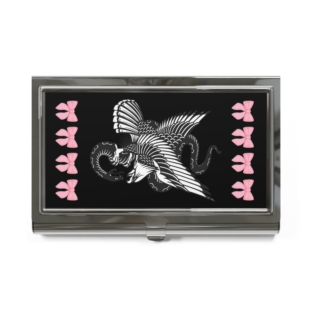 Gothic Purse, Tattoo Card Holder, Business Card Holder, Business Card ...
