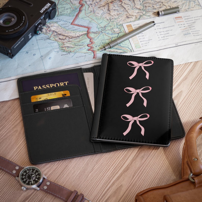 Coquette Passport Cover, Pink Bow Passport Cover, Cute Passport, Girly ...