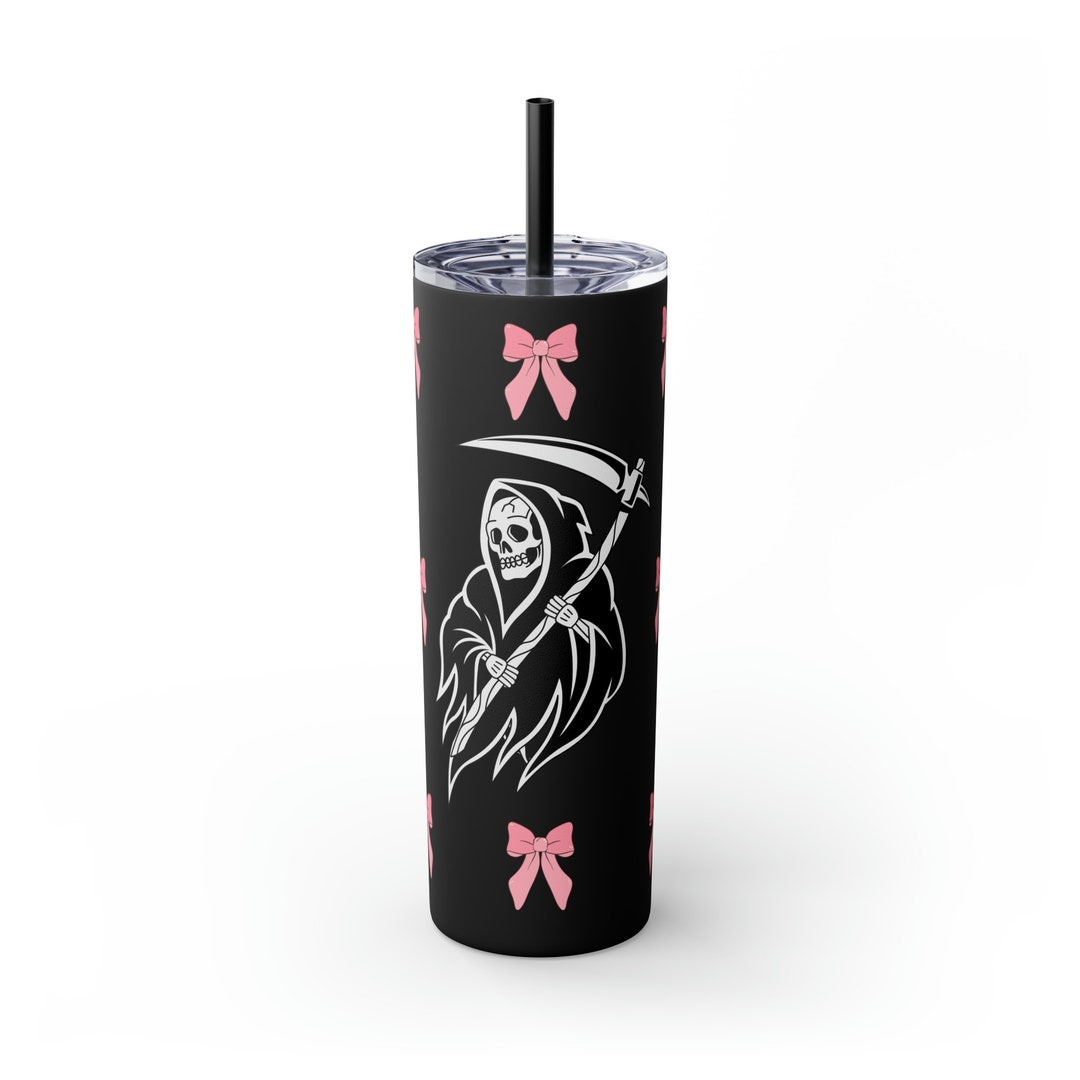 Grim Reaper Tumbler, Coquette Tumbler, Goth Tumbler, Stanley Cup, Ice ...