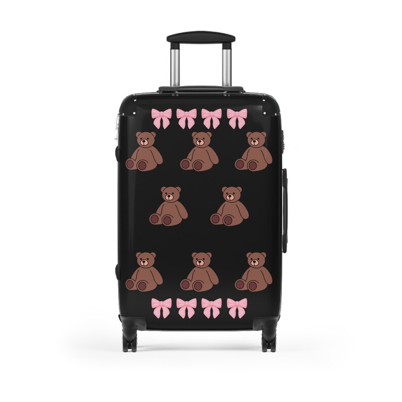 Teddy Bear Pink Bow Suitcase - Etsy Teddy Bear Pink Bow Suitcase - Etsy