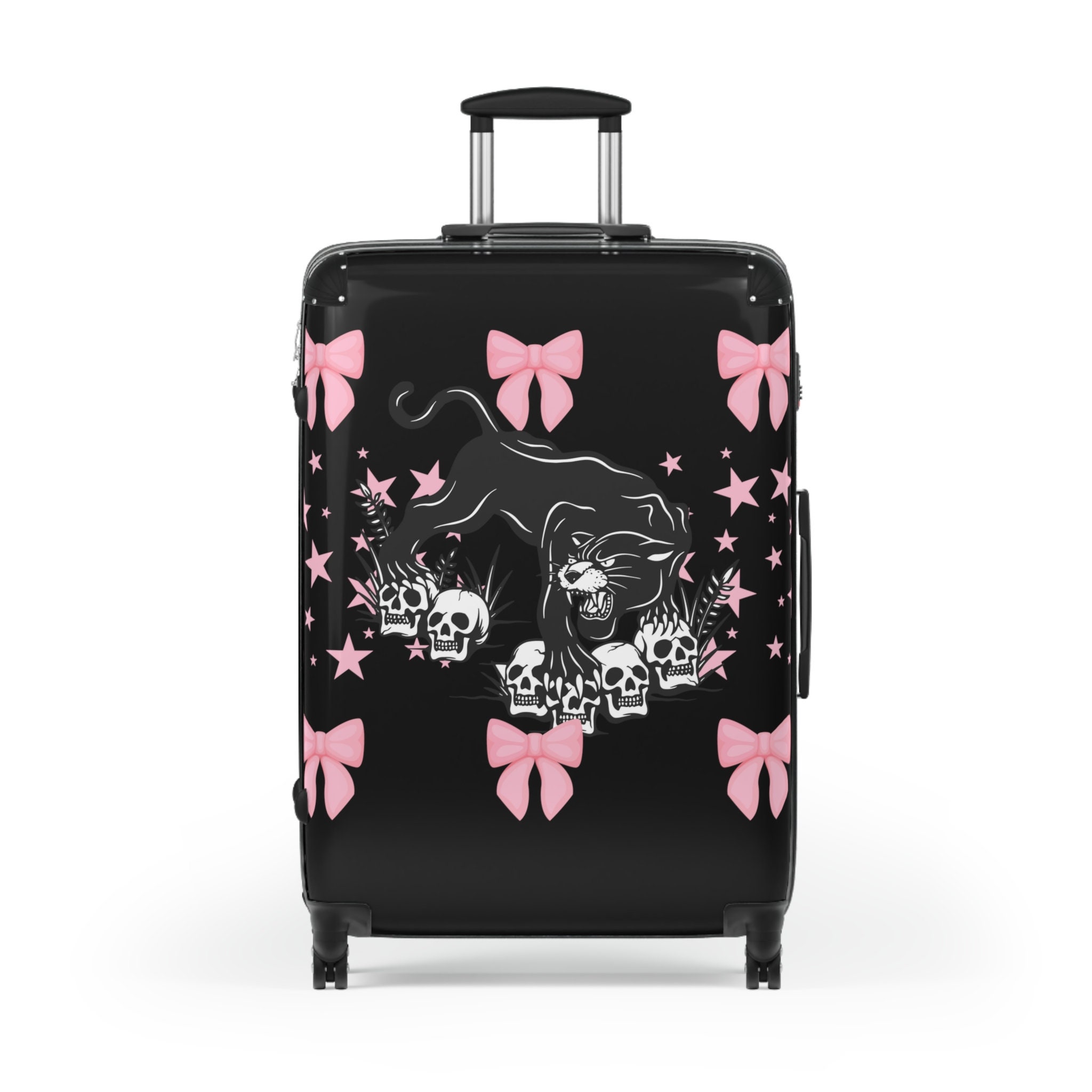 Kawaii Goth, Pink Bow Suitcase, Girls Suitcase, Panther Suitcase ...