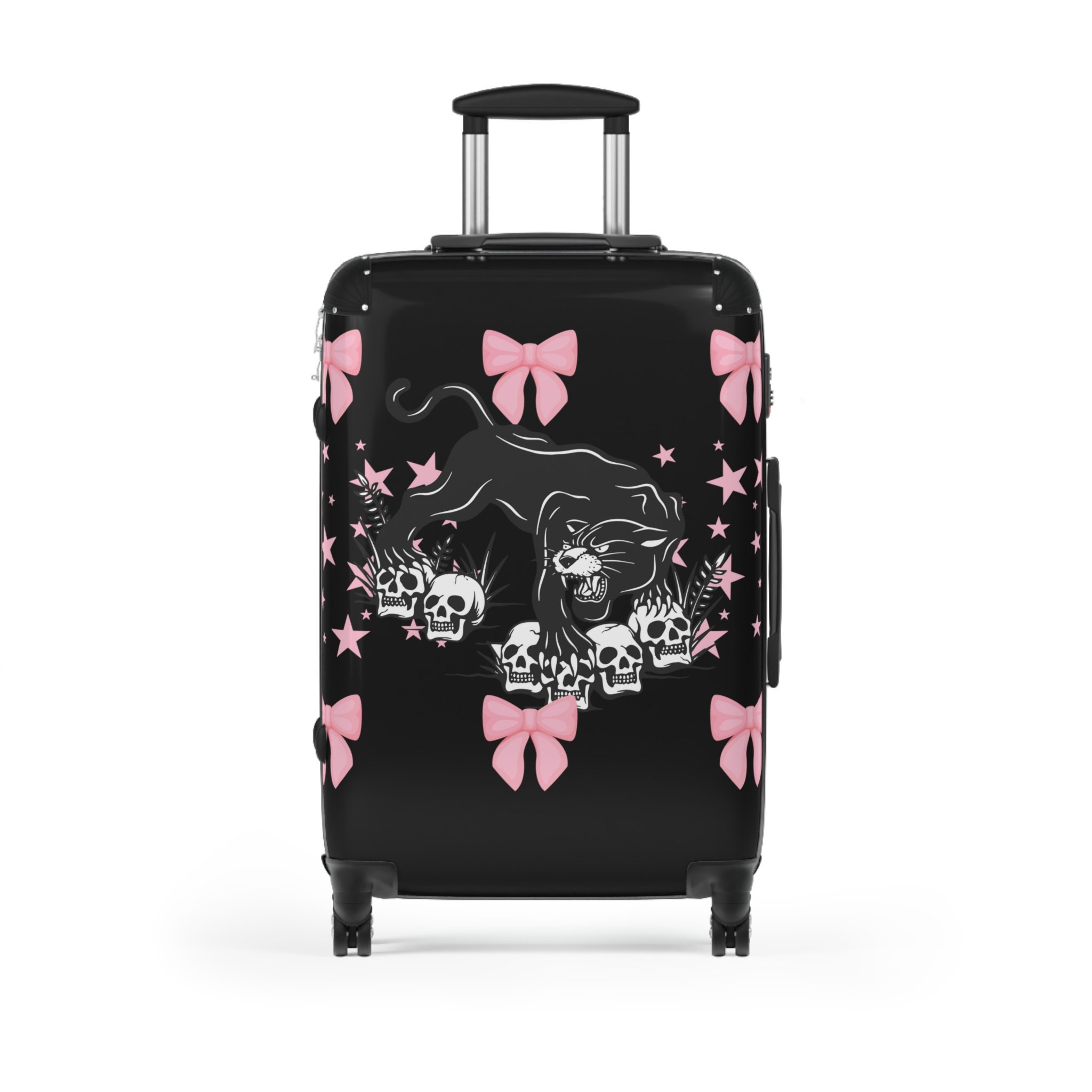 Kawaii Goth, Pink Bow Suitcase, Girls Suitcase, Panther Suitcase ...