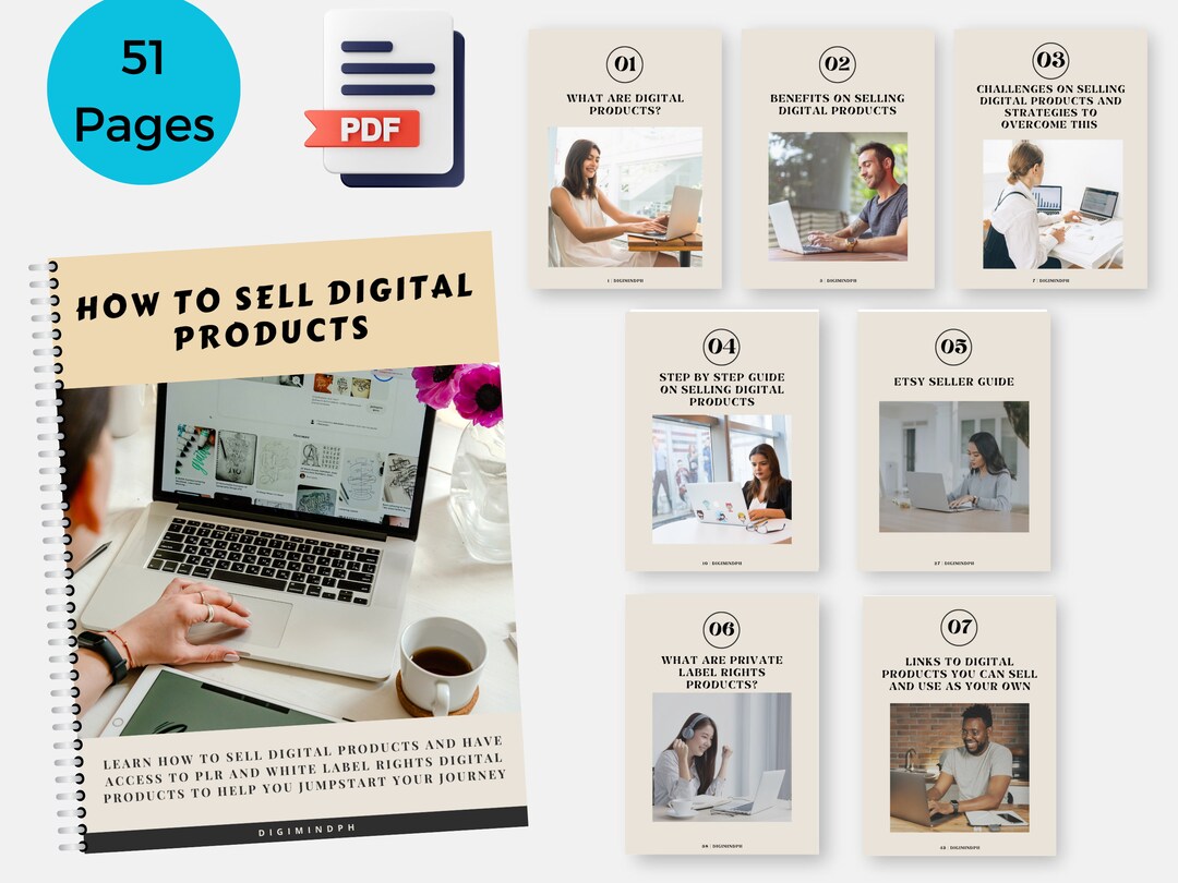 How to Sell Digital Products, Beginner's Guide on Selling Digital Products Ebook, PLR Digital ...
