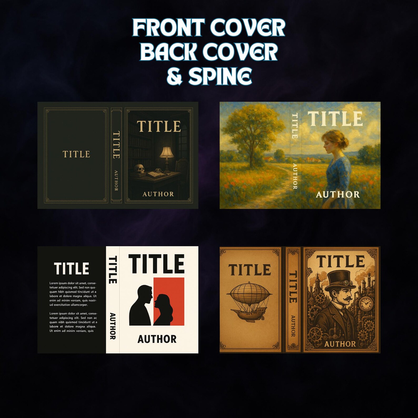 Fully Customized Book Cover Design | Personalized Book Cover | Publish ...