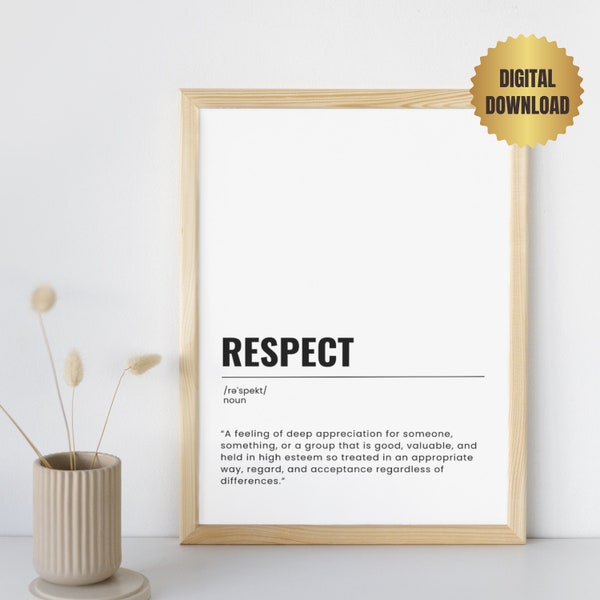 Respect Poster - Etsy