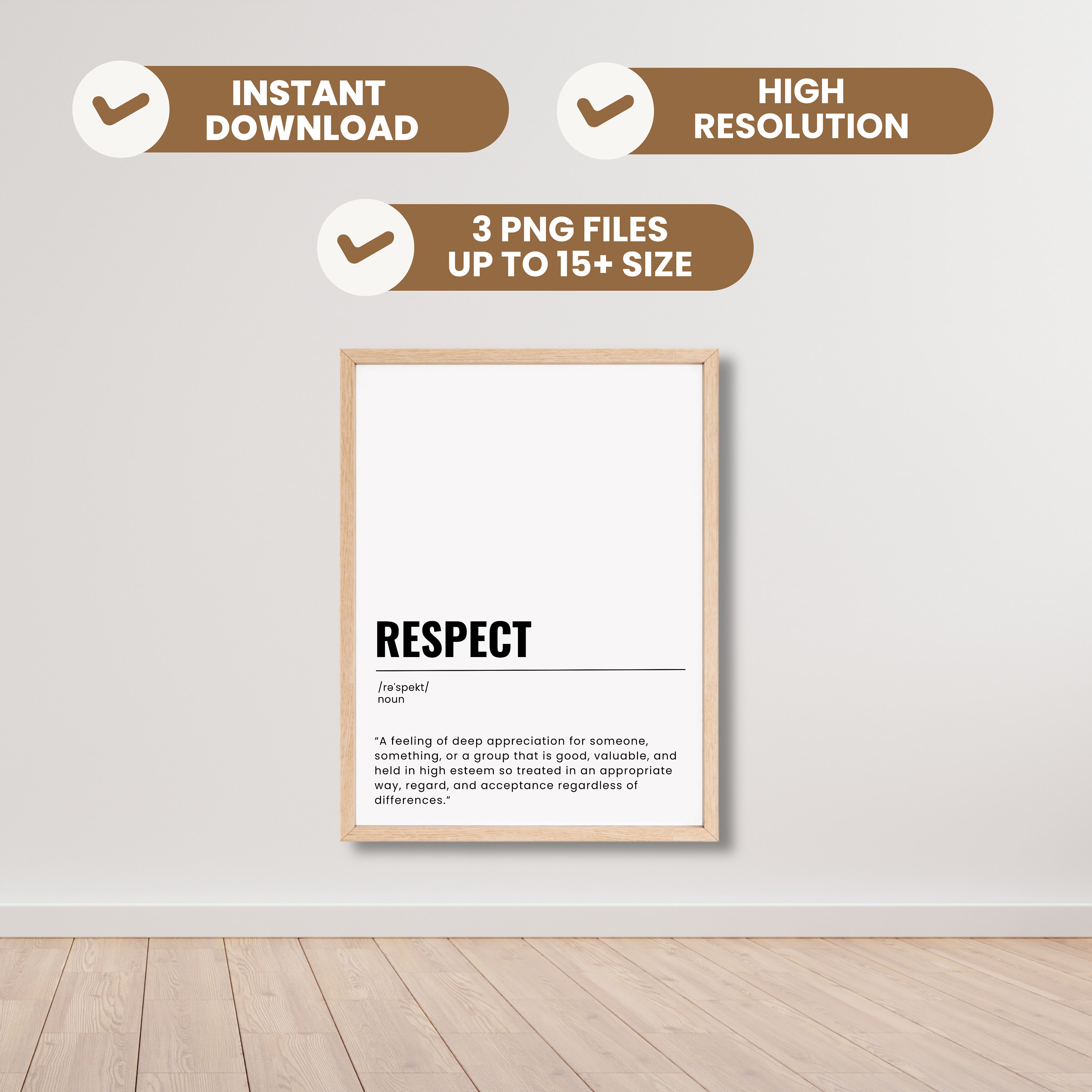 Respect Definition, Printable Wall Art, Respect Poster, Respect Other ...