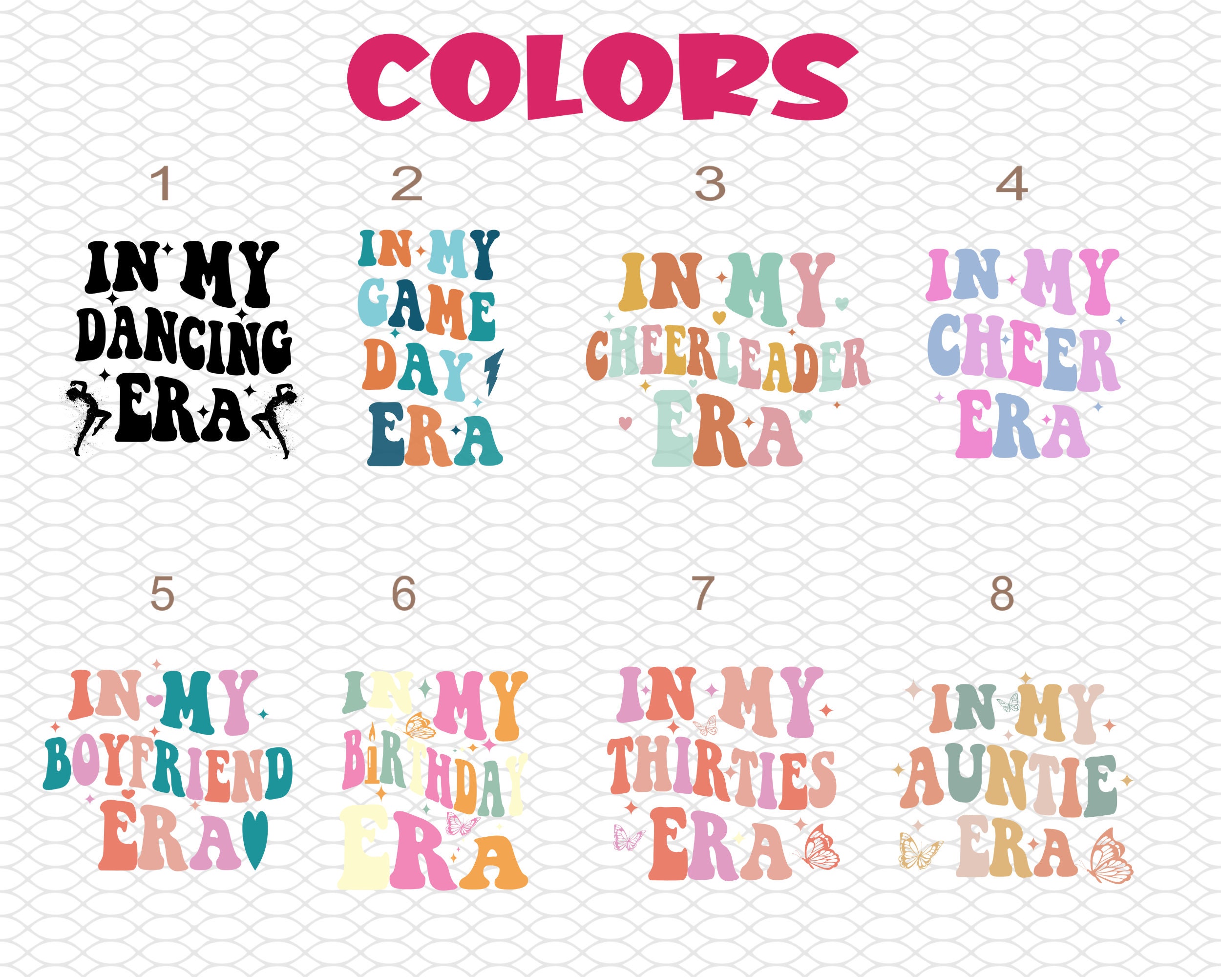 In My Custom Era SVG PNG, in My Era Svg, Trendy Custom Shirt, Custom ...