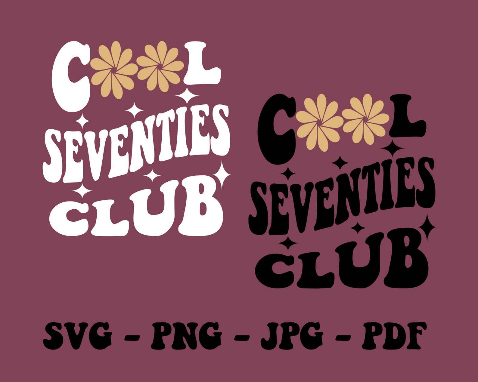 Cool Seventies Club Png,in My 70S Era Svg, 70th Birthday Svg,seventies ...