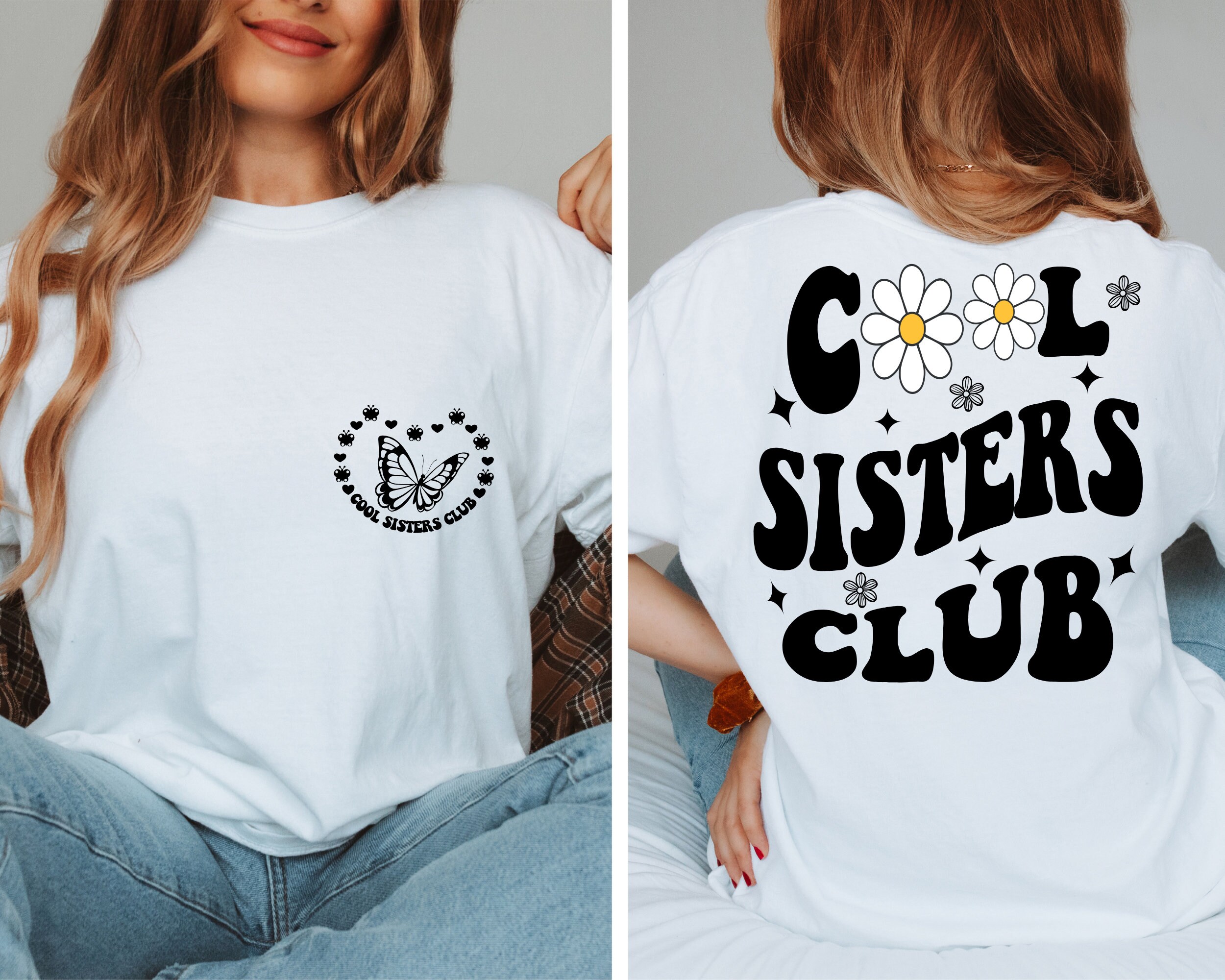 Cool Sisters Club PNG,SVG, Cool Sister Club Shirt Svg,sister Birthday T ...