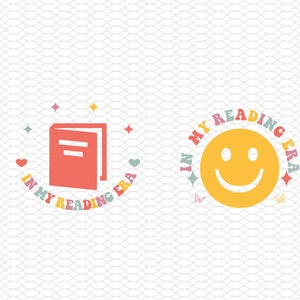 In My Reading Era Png,svg,in My Era Png,reading Png,gift for Book Lover ...
