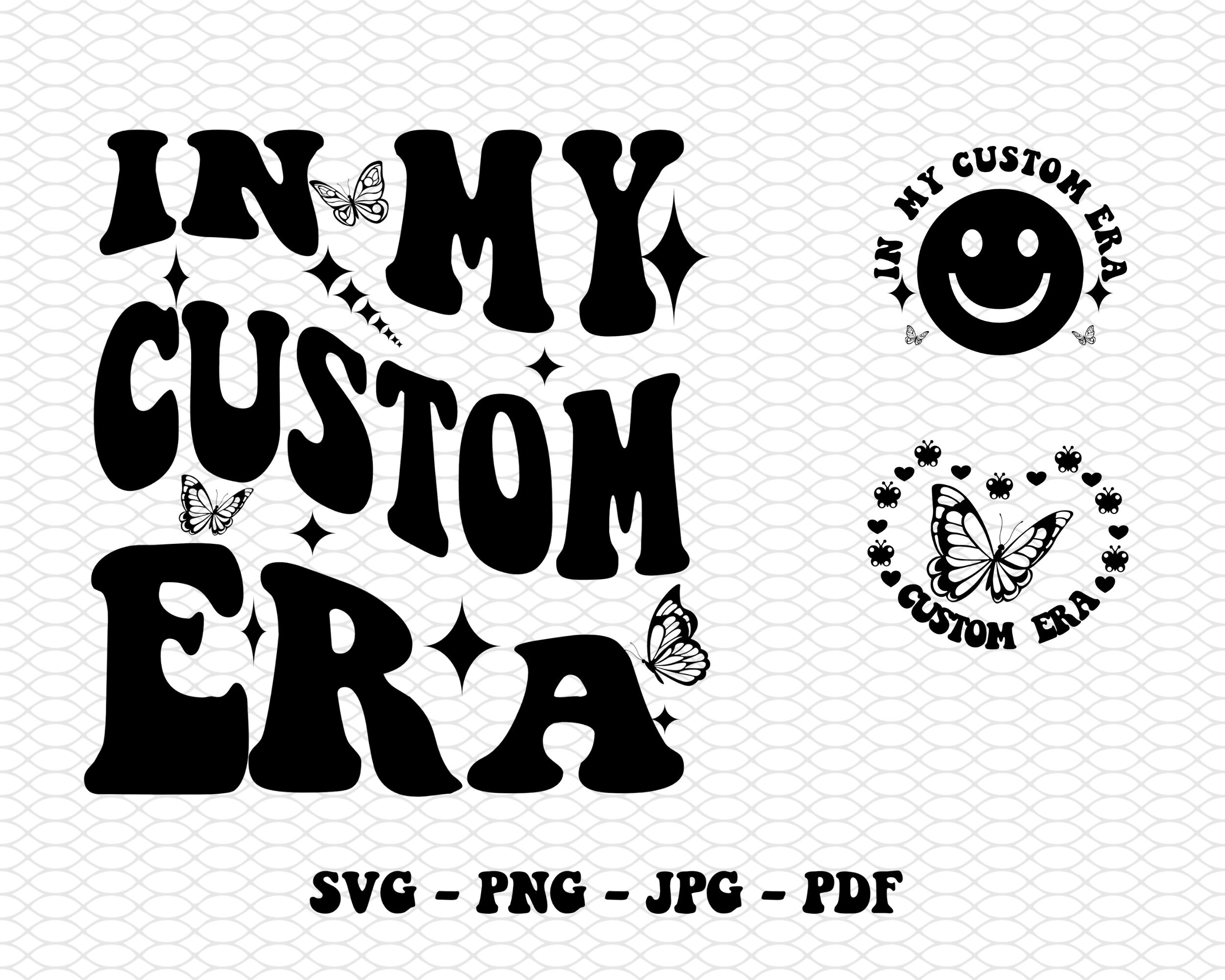 In My Custom Era SVG PNG, in My Era Svg, Trendy Custom Shirt, Custom Wavy Stacked Png, Custom My ...