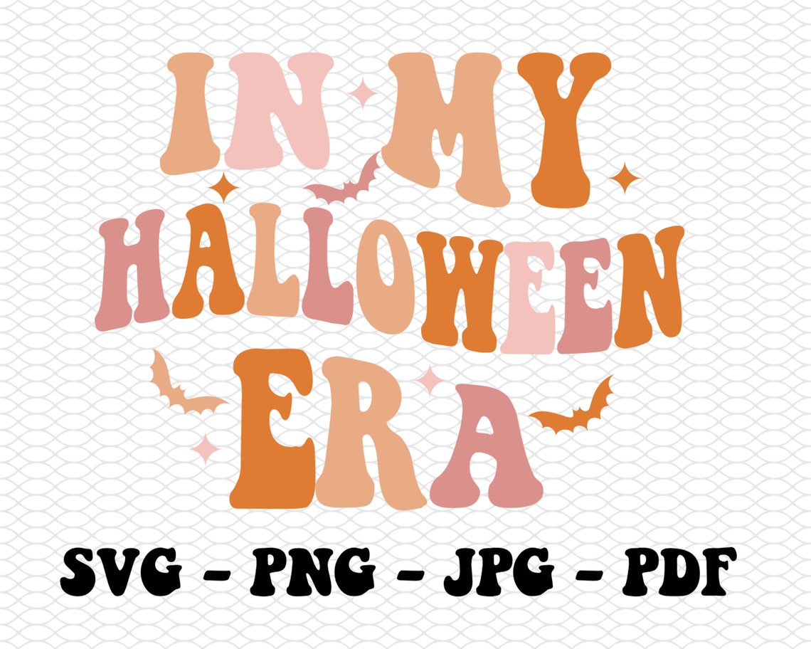 In My Halloween Era SVG PNG , Halloween Era SVG, Groovy Halloween Shirt ...