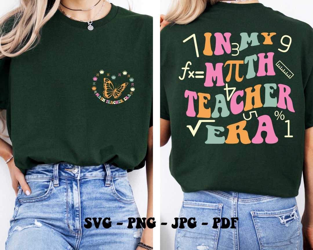 In My Math Teacher Era Svg,mathematics Educator Svg, Arithmetic Teacher ...