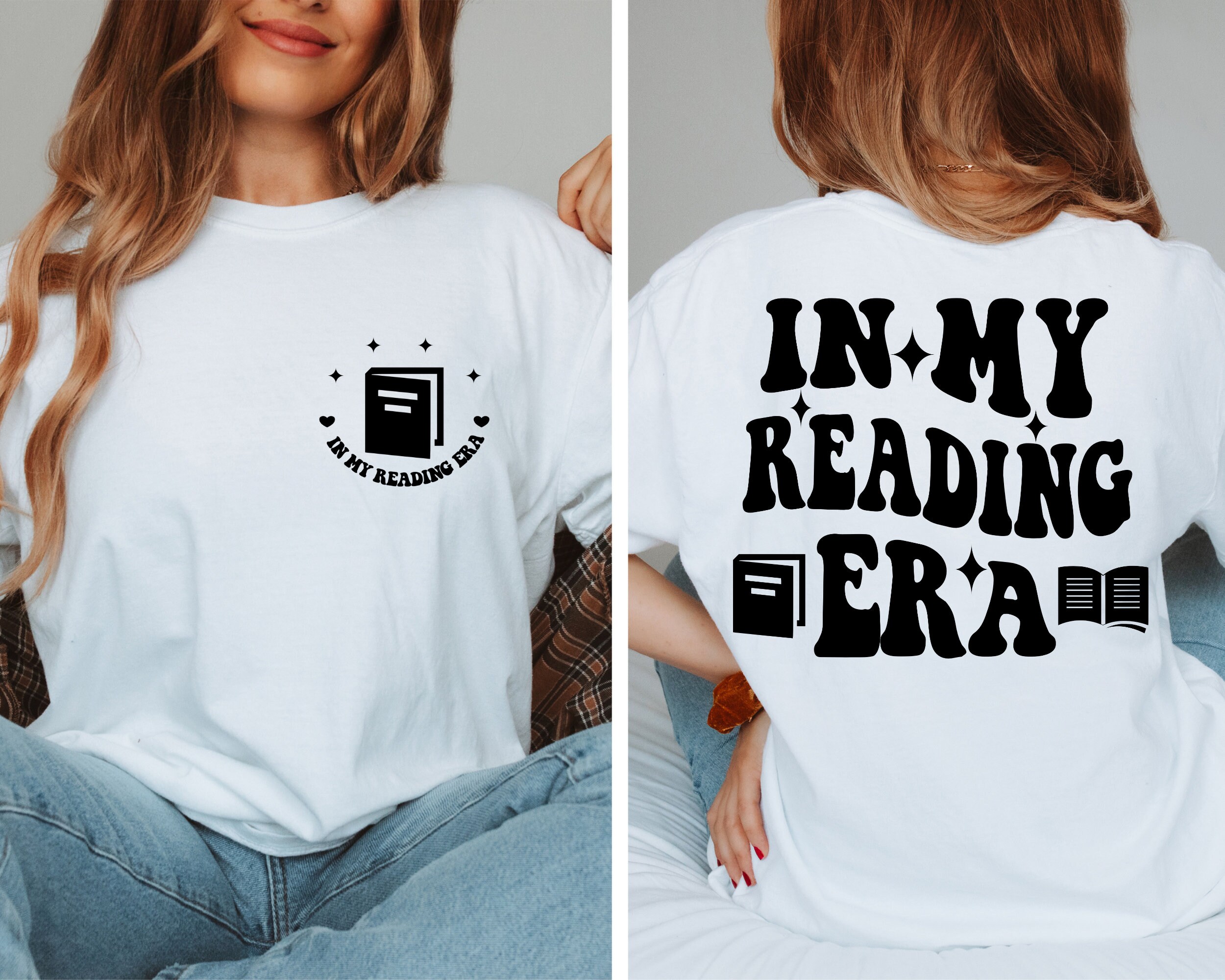 In My Reading Era Png,svg,in My Era Png,reading Png,gift for Book Lover ...