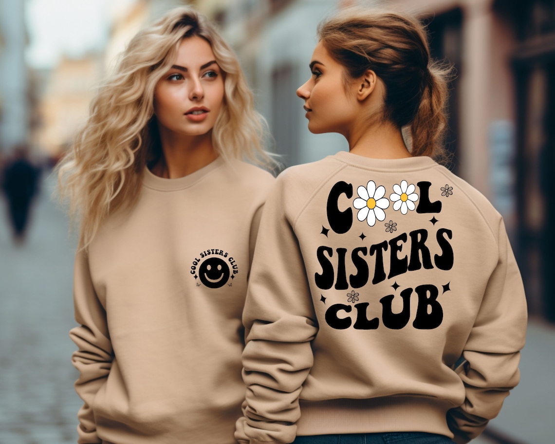 Cool Sisters Club PNG,SVG, Cool Sister Club Shirt Svg,sister Birthday T ...