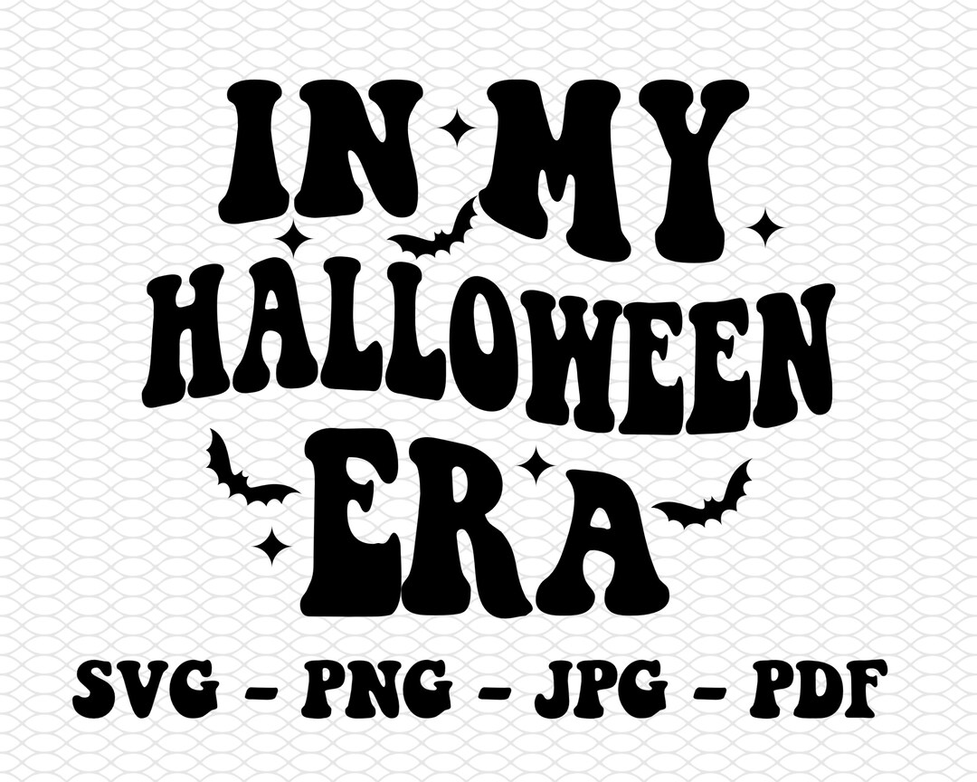 In My Halloween Era SVG PNG , Halloween Era SVG, Groovy Halloween Shirt ...