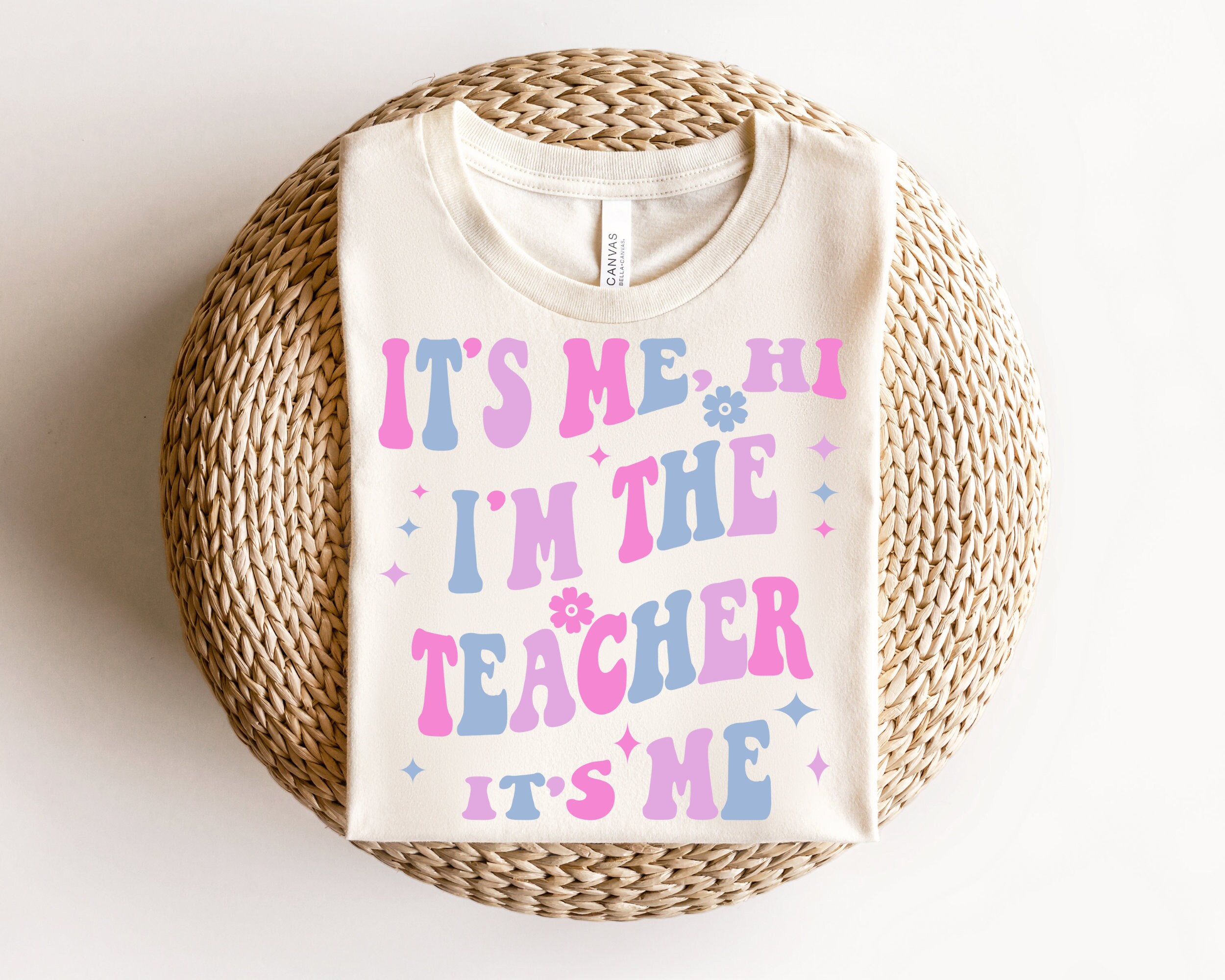 It's Me, Hi, I'm the Teacher It's Me Svg Png, I'm the Teacher Retro ...