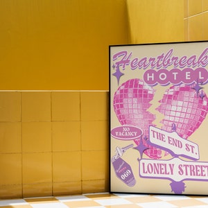 Heartbreak Hotel, Digital Print, Music Poster, Elvis Presley, the End ...