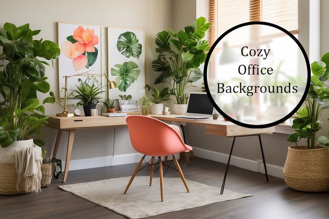 Cozy Office Background for Zoom/videoconferencing/streaming Zoom/teams ...