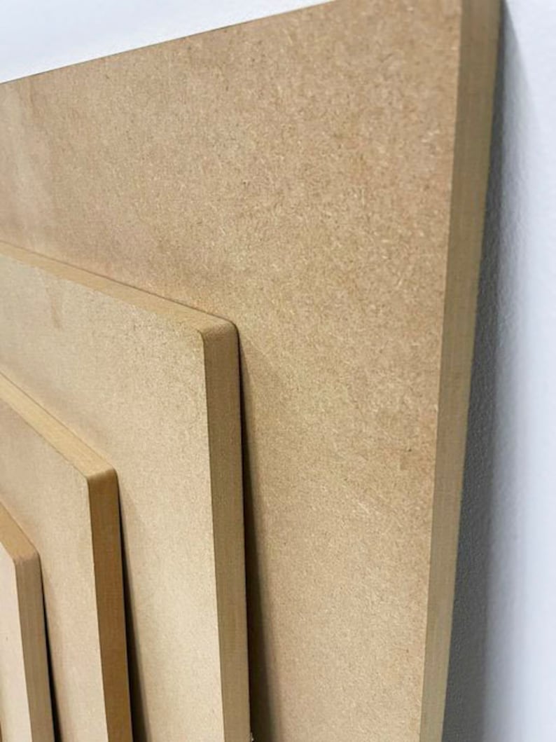 MDF Square Craft Shapes, 18mm Thick Blank Wood, Base 100mm - 600mm ...