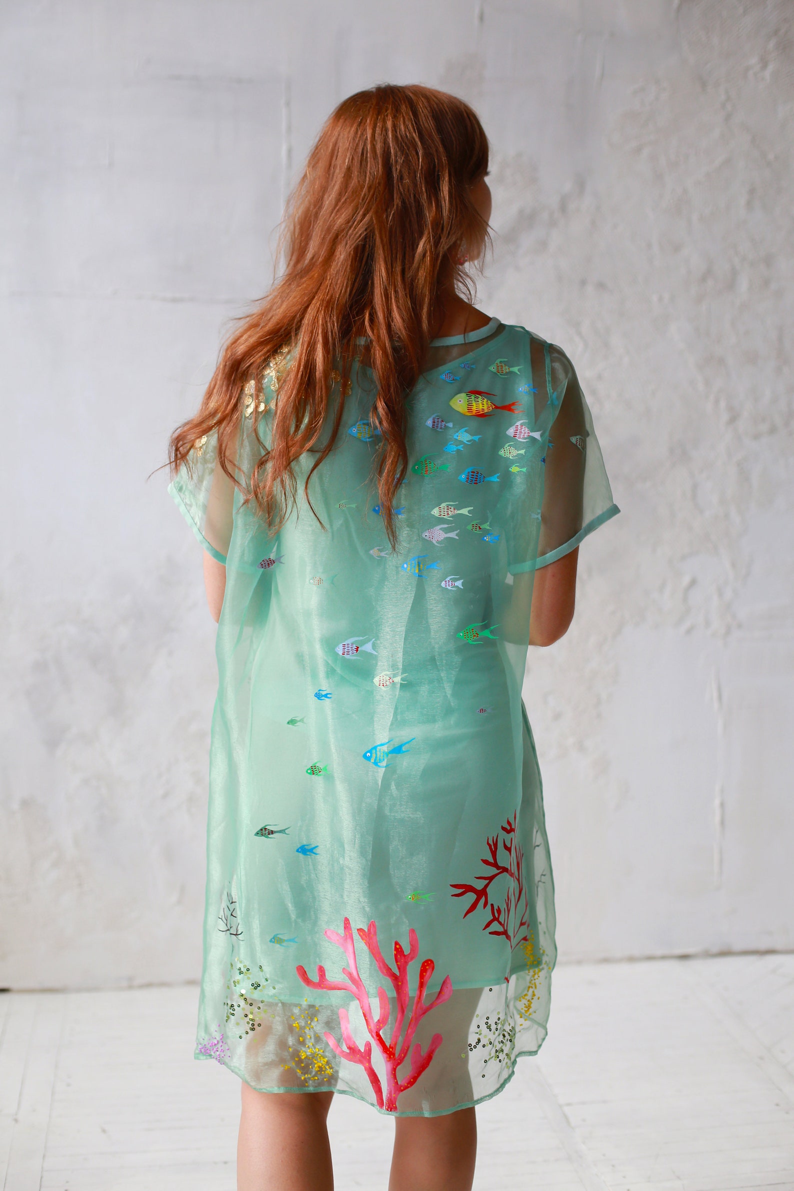 Organsa Dress Party Dress Sea Dress Unique Prom Dress T-shirt Dress ...