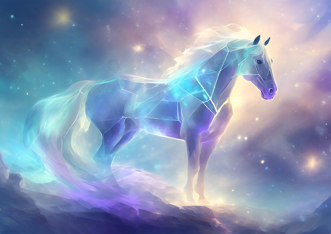Crystal Horse 3 - Etsy