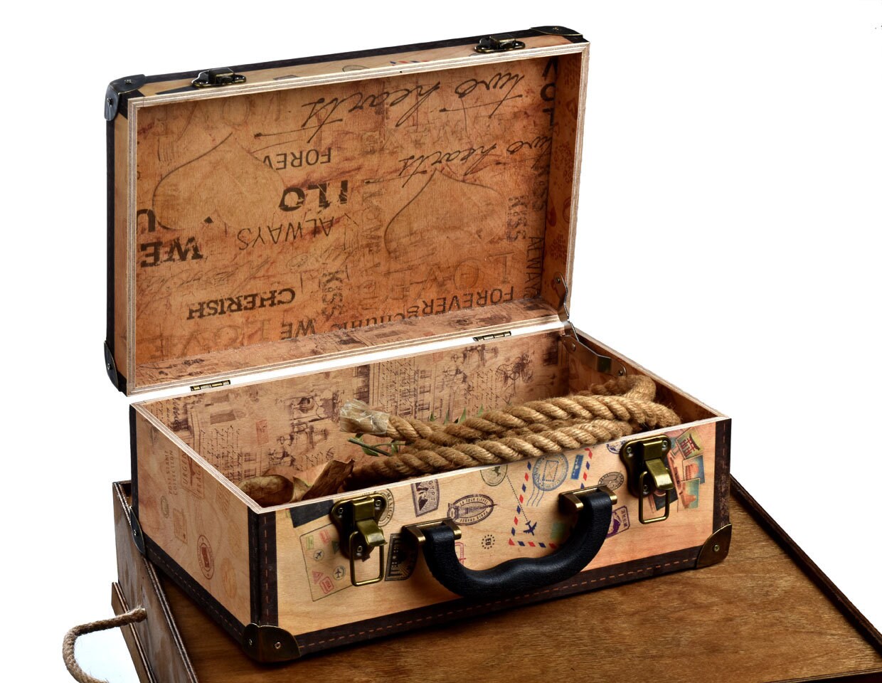 Wooden Suitcase - Etsy