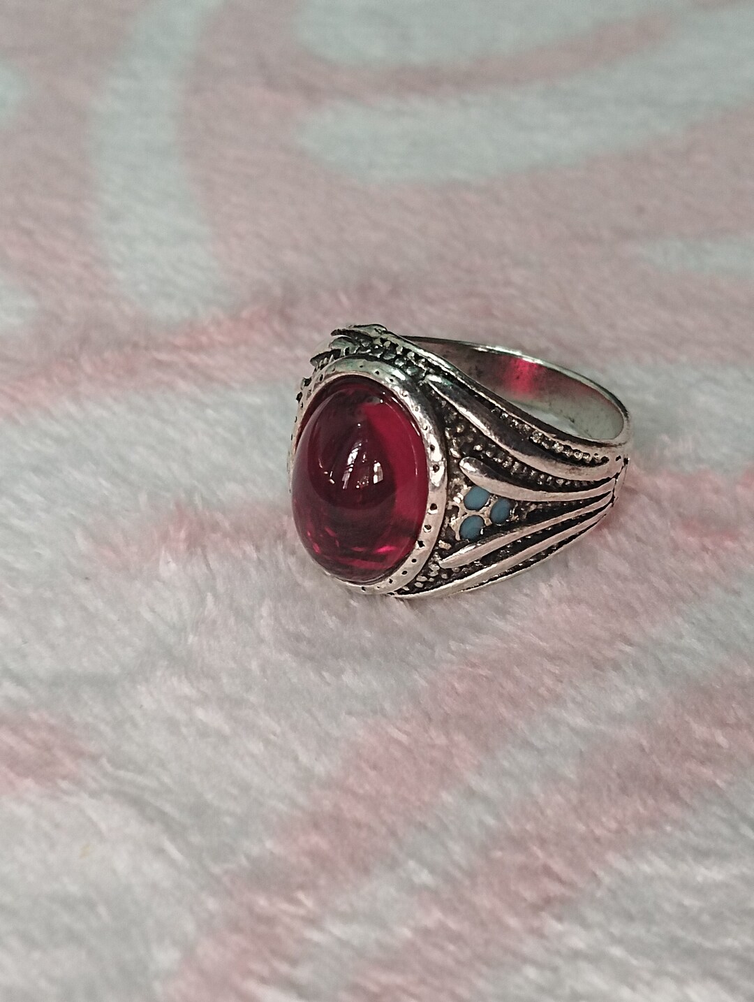 Occltt Rapid Money Luck Attracting Stone Ring 7777 Wealth Lottery ...