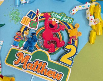 Sesame Street Cake Topper - Etsy