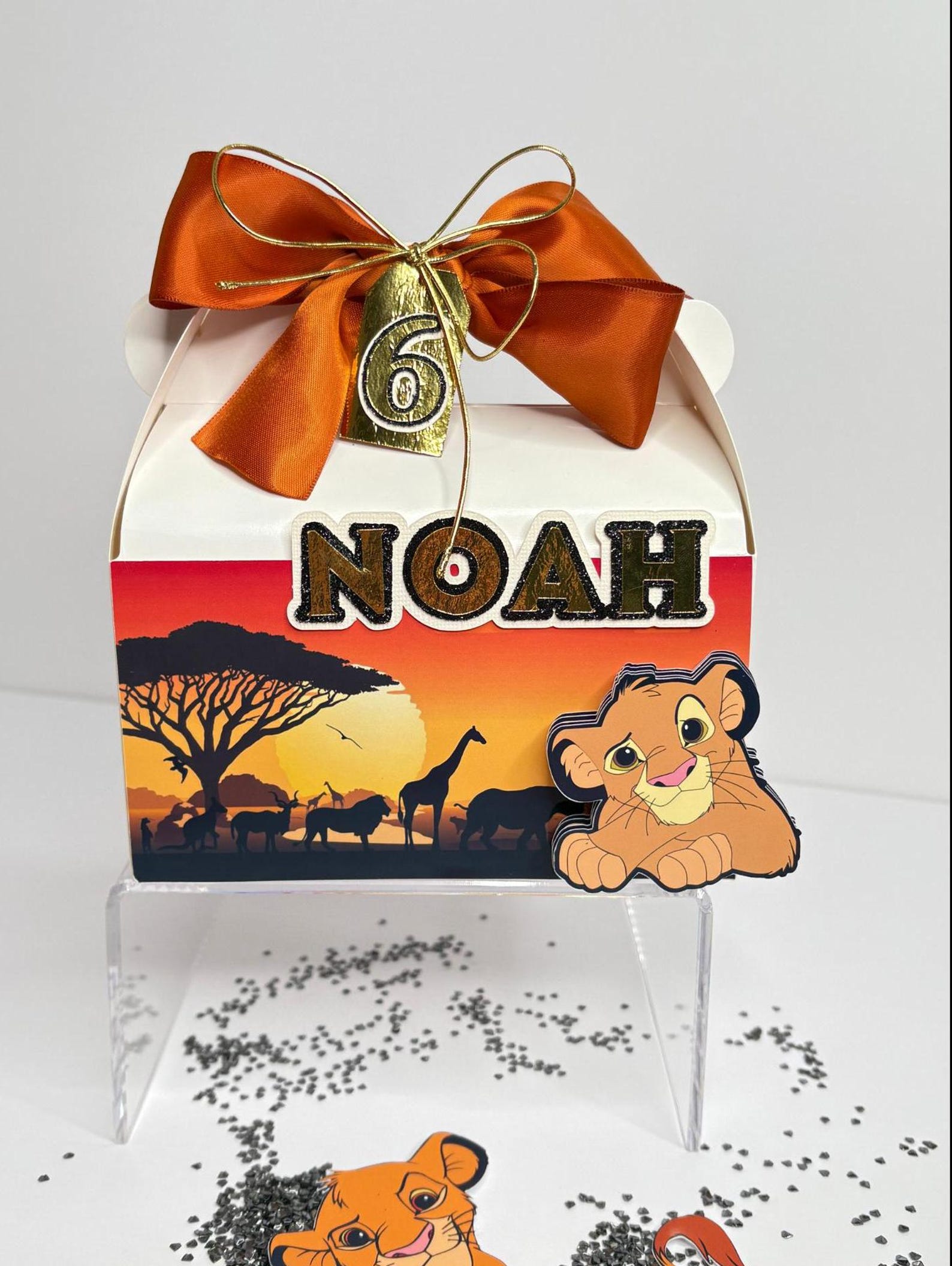 Lion King Favor Box, Lion King Party Favor Box, Lion King Birthday ...