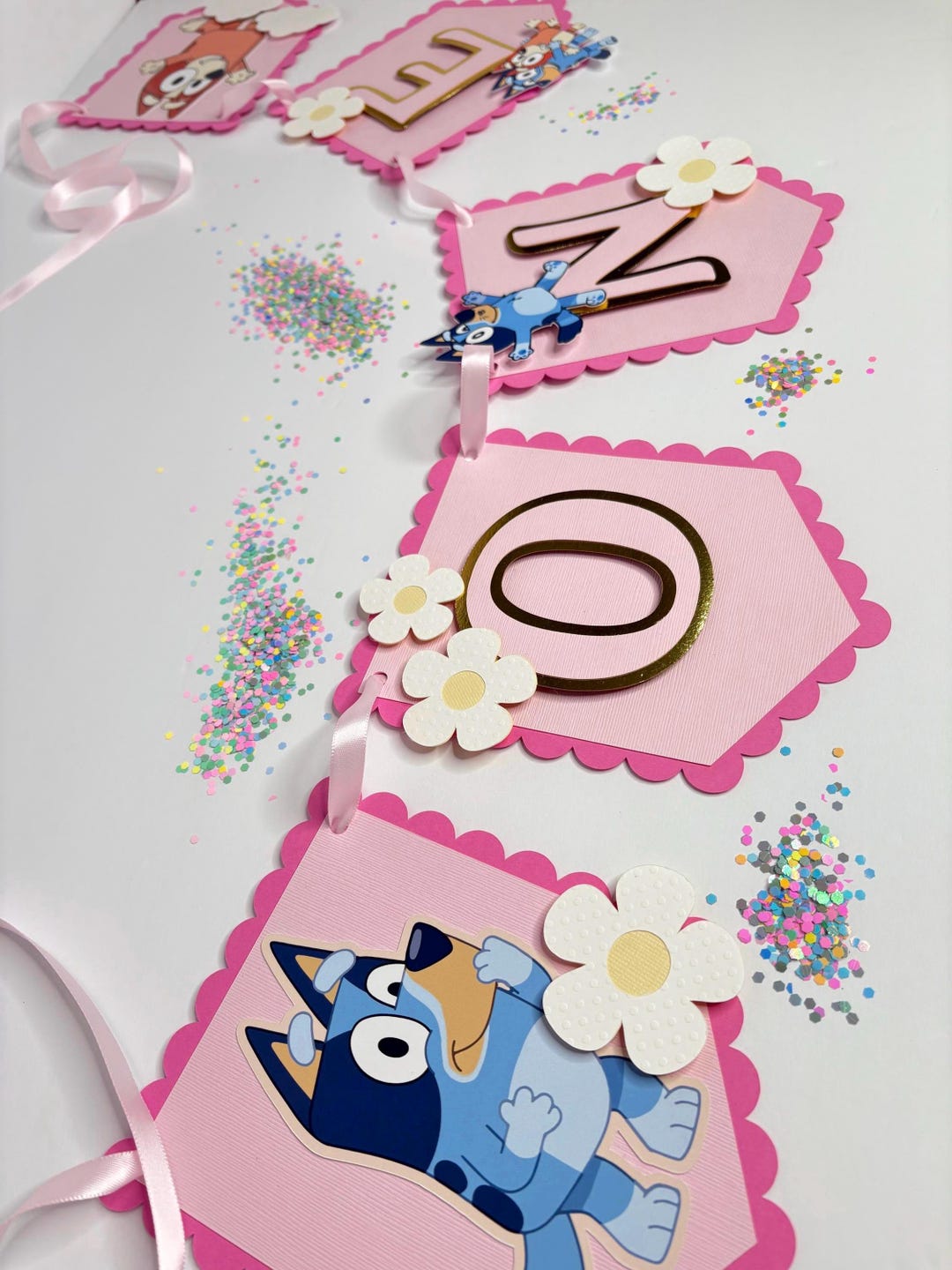 Bluey Birthday Banner: Pink Party Decor - Etsy