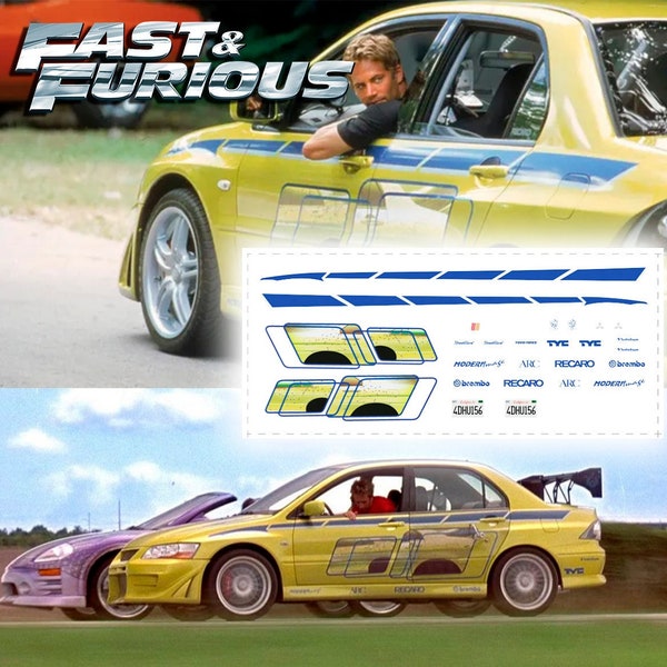 Fast and Furious Decals - Etsy