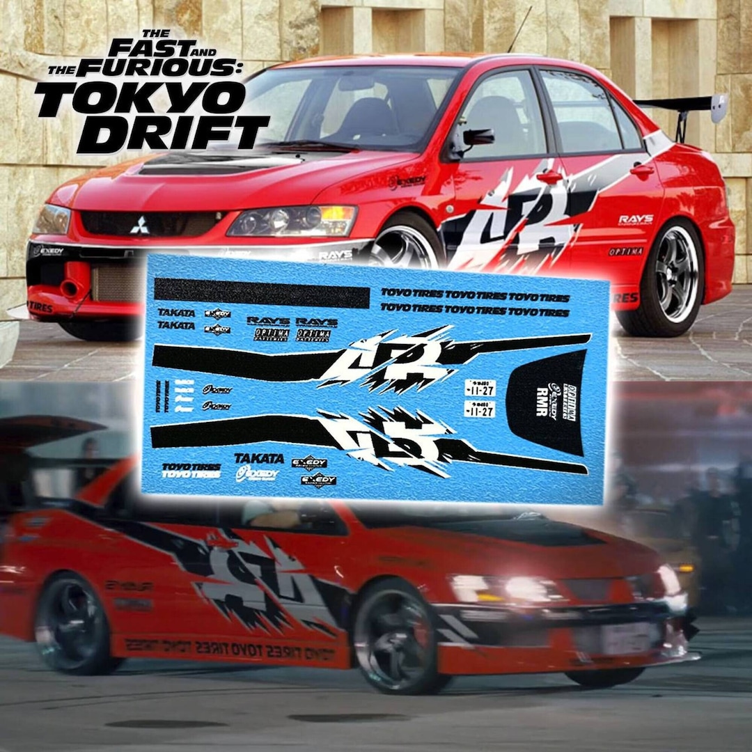 1/64 1/24 Fast&furious EVO Waterslide Decals 1:64 - Etsy