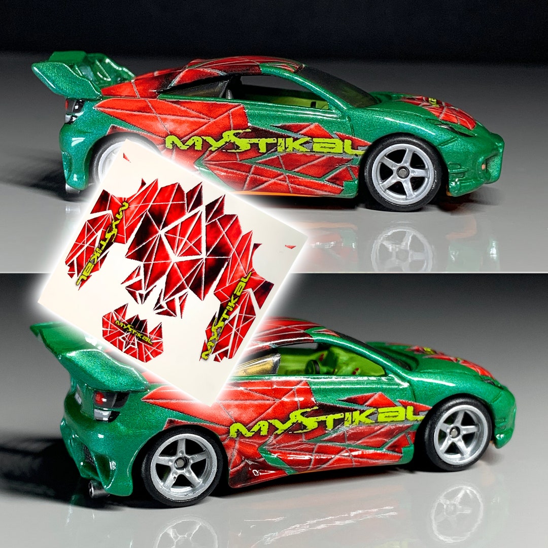 NFS Underground Mystikal Toyota Celica 1:64 Waterslide Decals for Hot ...
