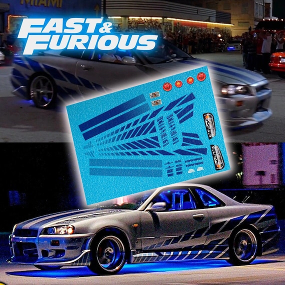 2 Fast 2 Furious Skyline Decals